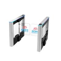 China Data Center Security Turnstile Gate 1400mm Dual Authentication Emergency Override 24V Motor for sale