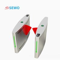 China Anti-tailgating Flap Barrier Gate 304 Stainless Steel 600-900mm Passing Width for sale