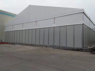 Cina Il tessuto ha riguardato lo stoccaggio temporaneo della tenda del magazzino delle costruzioni impermeabile in vendita