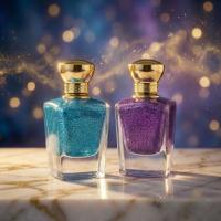 China 100ml Glass Perfume Bottles Beveled Rectangle Inner Coating Metal Cap Empty for sale