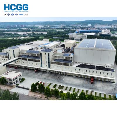 China Q235B Q355B Steel Frame Warehouse Building Fast Installation Free Preliminary Design for sale