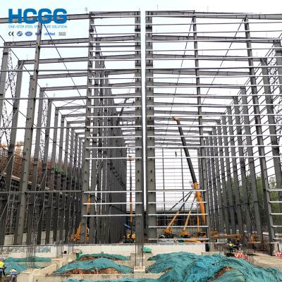 China Customizable Size Warehouse Prefabricated Buildings H Beam Building Construction for sale