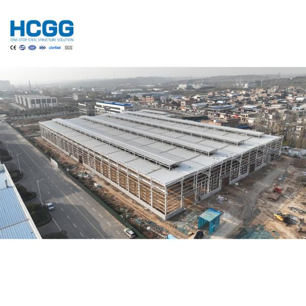 Quality Customized Large Span Prefabricated Steel Structure Workshop CE ISO SGS for sale