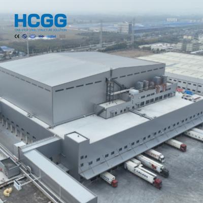 China Modular Design Steel Structure Warehouse Corrosion Resistant Coatings Wind Resistance for sale