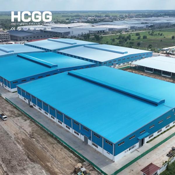 Quality Prefabricated Steel Structure Workshop Anti Corrosion Building Factory Strong Strength for sale