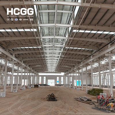 China Hot Rolled Steel Prefab Warehouse Building Painted Galvanized Surface ISO CE Certified for sale