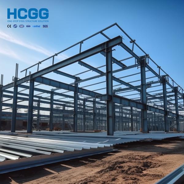Quality Large Space Prefabrication Heavy Duty Steel Structure Workshop CE ISO Certified for sale