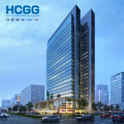 China Custom Modular Q355 Steel Frame Office Buildings Seismic Resistance Heavy Duty Load for sale
