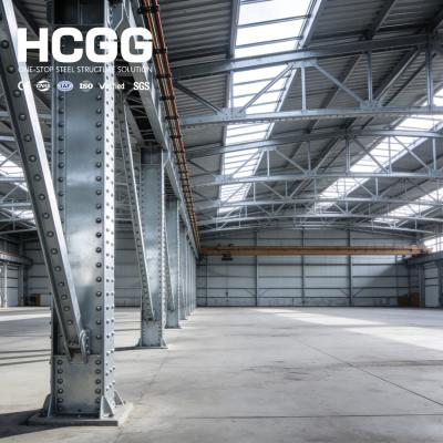 China Industrial Prefab Metal Structures Warehouse Light Steel Structure Building Anti seismic for sale
