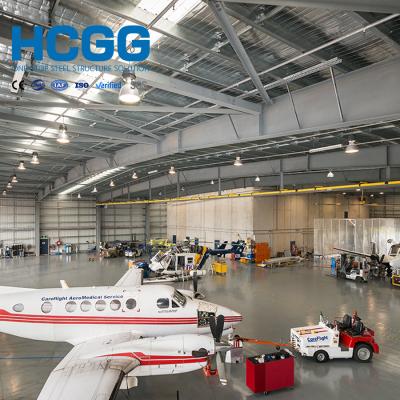 China Corrosion Resistant Coating Steel Structure Hangar Large Span Design Prefab Construction for sale
