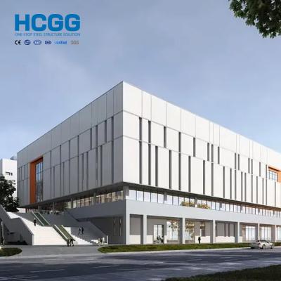China Multi Story Prefabricated Steel Frame Construction Office Building Heavy Duty Load for sale