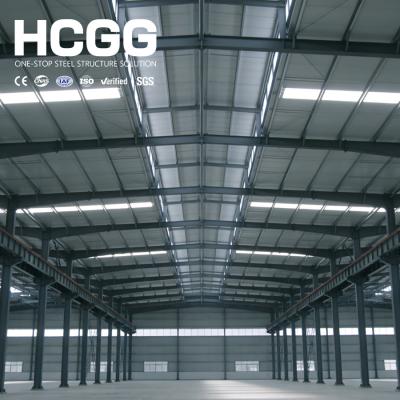China Prefabricated Steel Structure Warehouse Workshop Industrial Building Wind Snow And Shock-Resistant Free Design for sale