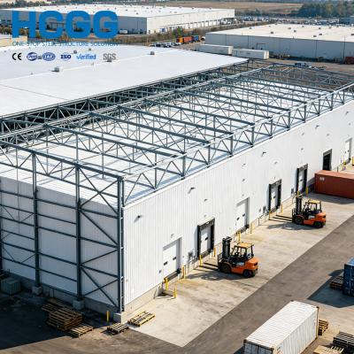 China Fast Assembly Bolt Connection Steel Structural Cold Storage Warehouse H Beam Portal Frame Q355 Seismic Wind Resistance for sale