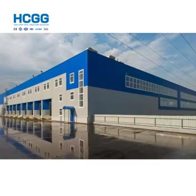 China Steel Structure Warehouse designed for quick erection minimizing downtime and accelerating warehouse operational readiness for sale