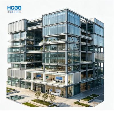 China Prefabricated Steel Frame Office Buildings Providing Quick Assembly And Reduced Construction Time For Business Projects for sale