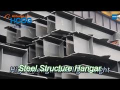 factory prefabricated large span steel aircraft hangar with electric hangar door system