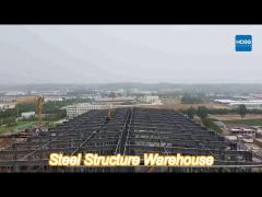 prefabricated steel structure cold room warehouse for storage finished products insulated wall roof