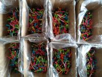 China Rubber Golf Tee with Plastic Shaft 56mm 72mm 85mm Durable Reusable Golf Tees for sale