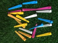 China Plastic Wedge Golf Tees 70mm Durable Reusable Golf Tees for Driving Range Practice for sale