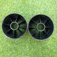 China Plastic Golf Cup 10.8cm Diameter White Black Durable Practice Hole Cup for sale