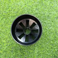 China Plastic Golf Cup 10.8cm Diameter White Black Durable Practice Hole Cup for sale