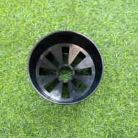 China Plastic Golf Cup 10.8cm Diameter White Black Durable Practice Hole Cup for sale