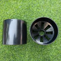 China Plastic Golf Cup 10.8cm Diameter White Black Durable Practice Hole Cup for sale