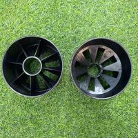 China Plastic Golf Cup 10.8cm Diameter White Black Durable Practice Hole Cup for sale