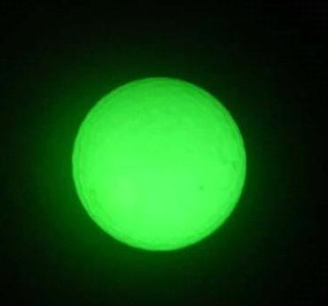 China Glow in the Dark Golf Balls 50mm Night Golf Ball for Low Light Play for sale