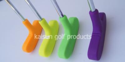 China Neon Rubber Miniature Golf Putter Set Blacklight Glow in Dark 32 Inch for sale