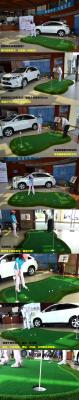 China Mini Golf Putting Green 9 Hole Indoor Outdoor Game Set with 2 Putters and 3 Balls for sale
