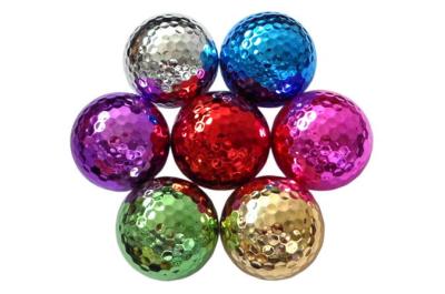 China Custom Gold and Silver Golf Balls for Promotional Gifts and Events for sale