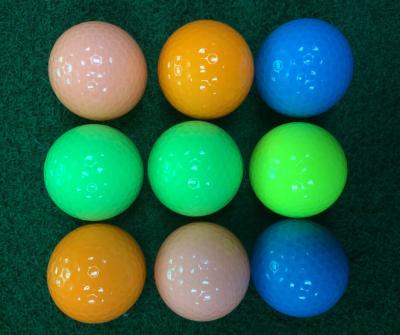 China Two Piece Color Crystal Golf Ball for Durable Performance for sale