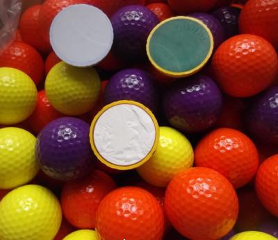 China Two Piece Color Range Golf Balls for Driving Range Practice Durable High Visibility for sale