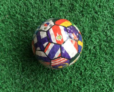 China Custom Transparent Golf Ball with Flags 1.68 Inch 45g Promotional Gift for sale