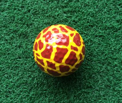 China Custom Logo Golf Balls with Giraffe Design 3-Piece Surlyn Cover for sale