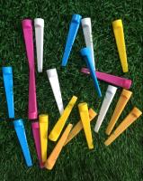China Plastic Wedge Golf Tees 70mm Durable Reusable Golf Tees for Driving Range Practice for sale