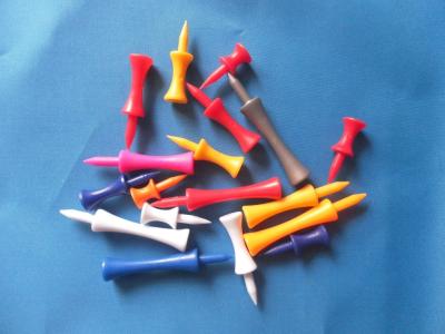China Step Down Plastic Golf Tees 2.75 Inch Durable Golf Tees for Driving Range for sale