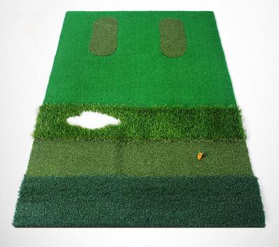 China Artificial Golf Mat for Practice Swing Durable 15mm Thickness 50x50cm for sale