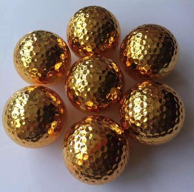 China Electroplated Golf Ball Durable High Visibility 2-Piece Construction 50 Pack for sale