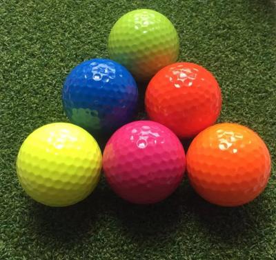 China Two Piece Color Range Golf Balls for Driving Range Practice Durable High Visibility for sale