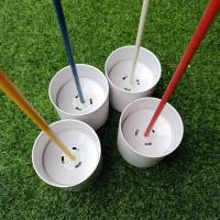 China Plastic Golf Cup Set with Flag Shaft 83cm Height 10.8cm Cup Diameter for sale