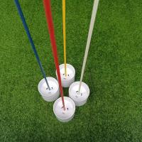 China Plastic Golf Cup Set with Flag Shaft 83cm Height 10.8cm Cup Diameter for sale
