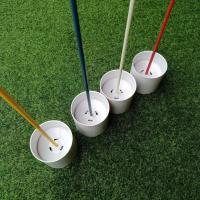 China Plastic Golf Cup Set with Flag Shaft 83cm Height 10.8cm Cup Diameter for sale