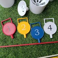 China Plastic Golf Cup Set with Flag Shaft 83cm Height 10.8cm Cup Diameter for sale
