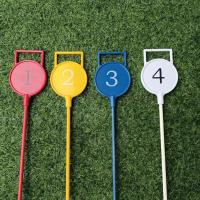 China Plastic Golf Cup Set with Flag Shaft 83cm Height 10.8cm Cup Diameter for sale