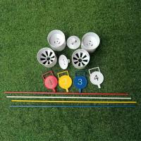 China Plastic Golf Cup Set with Flag Shaft 83cm Height 10.8cm Cup Diameter for sale