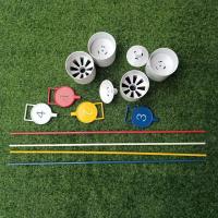 China Plastic Golf Cup Set with Flag Shaft 83cm Height 10.8cm Cup Diameter for sale