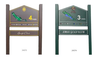 China Laminated Plastic Tee Singnage for sale