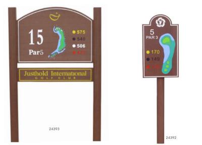 China Laminated Plastic Tee Singnage for sale